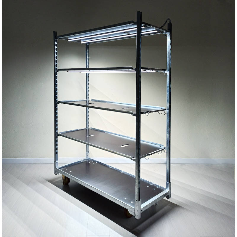 DC trolley with led lights kit for GERMINATION AND GRAFTING